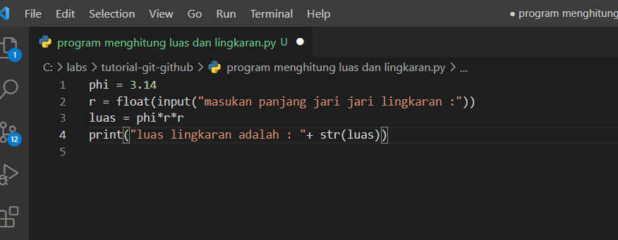 GitHub - Muhamadsuryanegara/Program-menghitung-luas-lingkaran