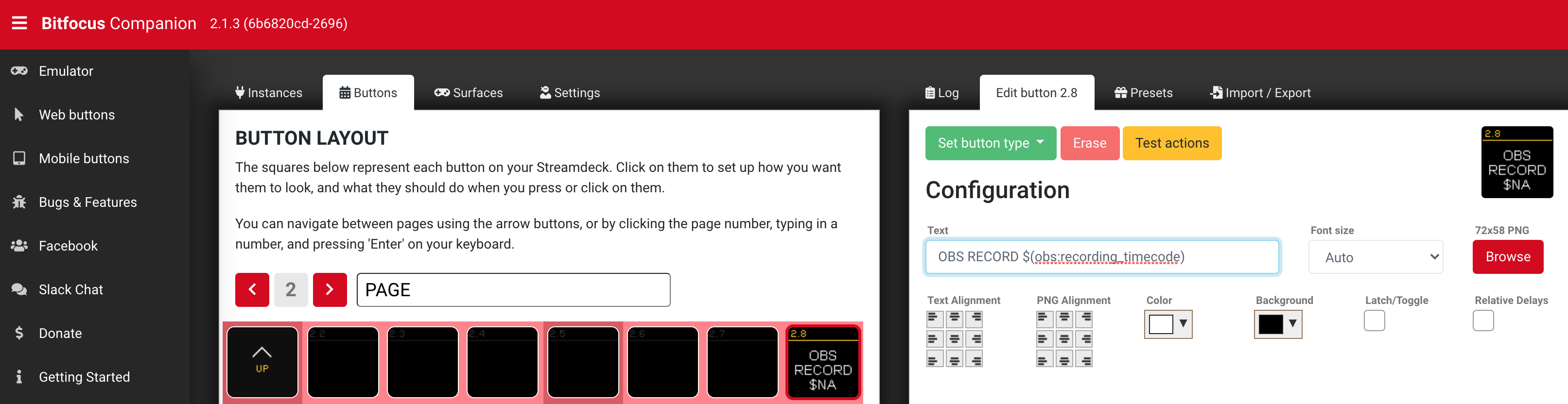 OBS recording timecode · Issue #122 · bitfocus/companion-module-obs-studio · GitHub
