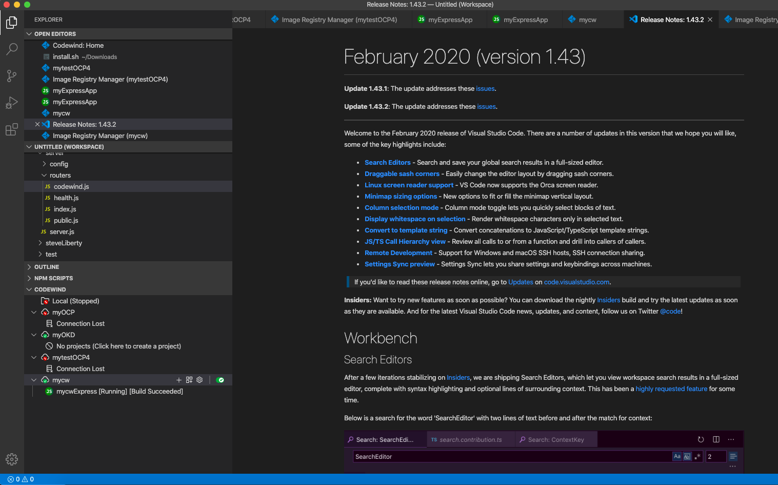 codewind remote projects 'Connection Lost' after a number of hours · Issue #2640 · eclipse ...