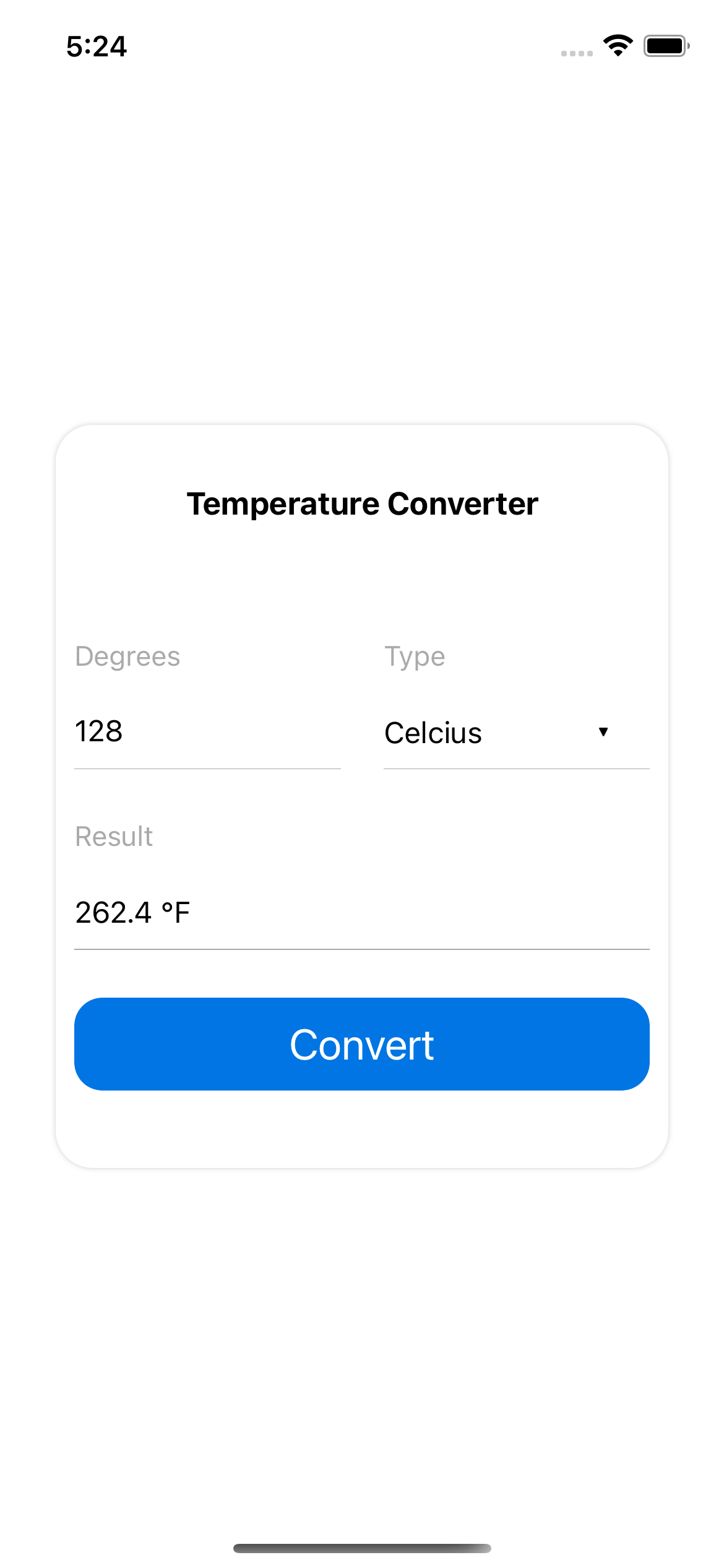GitHub - alphonsa22/TemperatureConverter