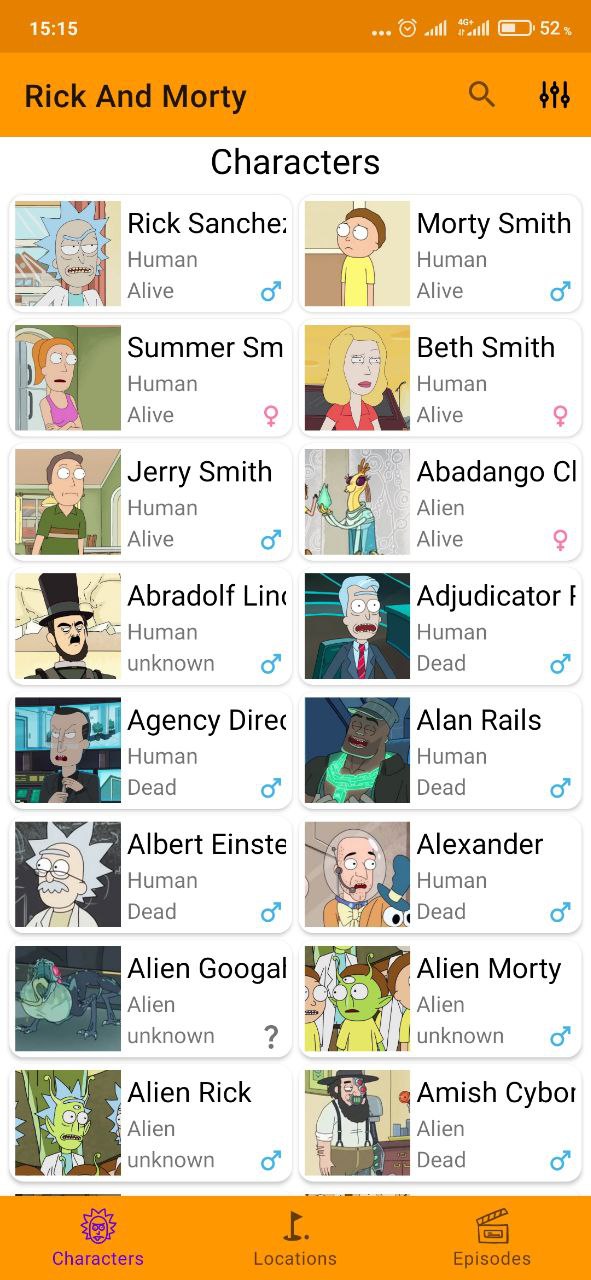 GitHub - fed1v/rick-and-morty