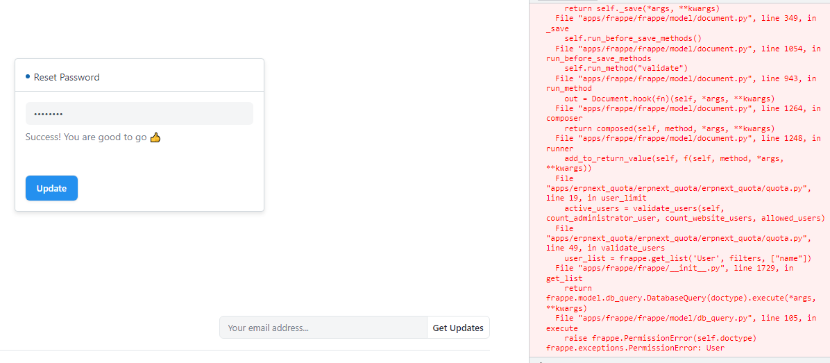Users can't set or change passwords in v13 · Issue #22 · ahmadpak/erpnext_quota · GitHub