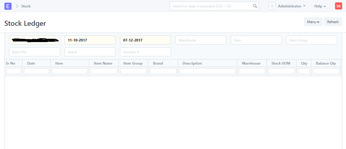 Stock Ledger Report Issue · Issue #11871 · frappe/erpnext · GitHub