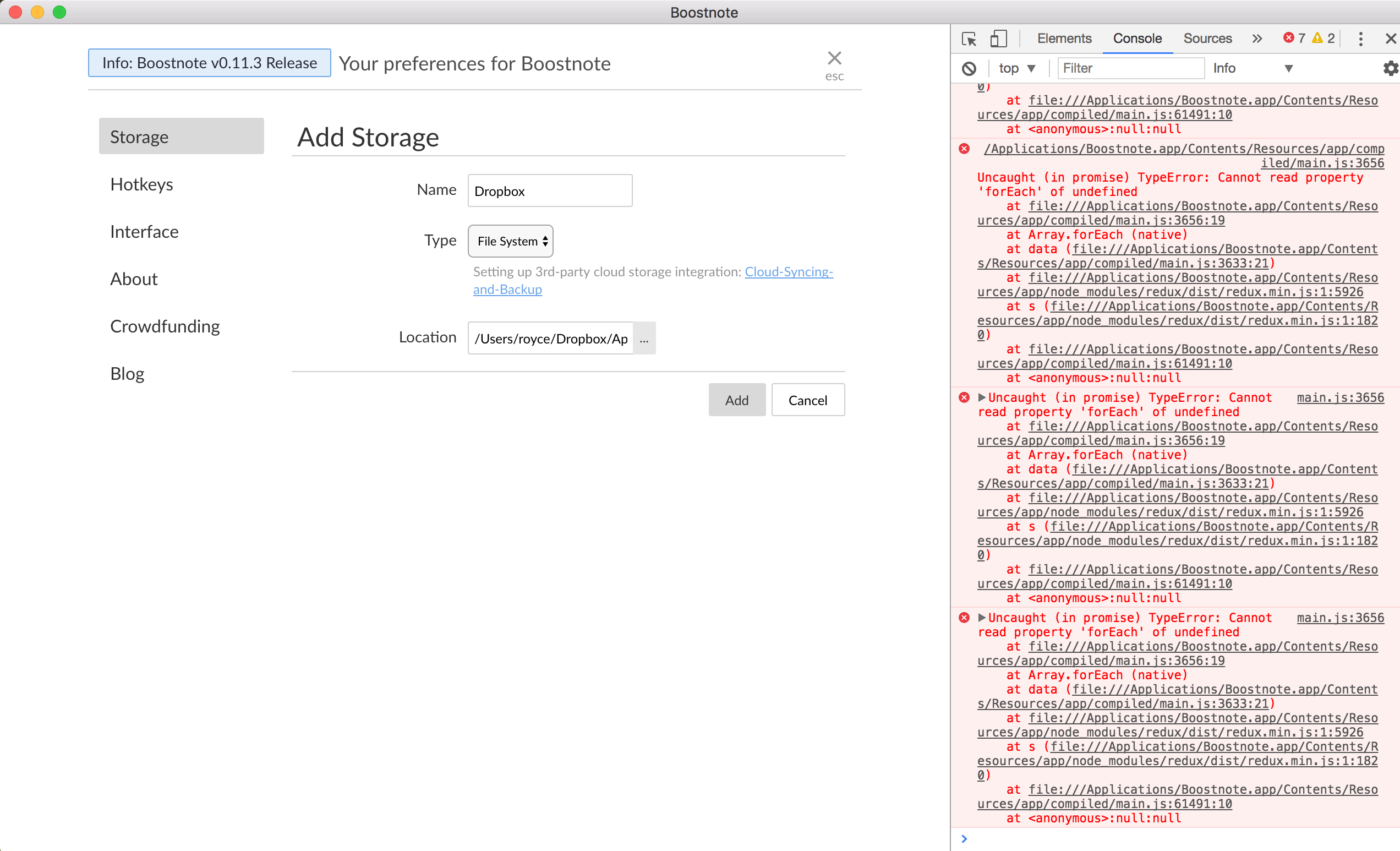 Storages are missing at startup · Issue #1755 · BoostIO/BoostNote-Legacy · GitHub