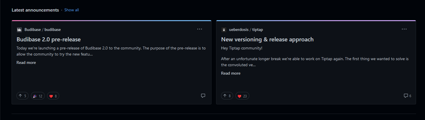 [Looking for feedback] Feed Sticky Announcements · community · Discussion #35830 · GitHub