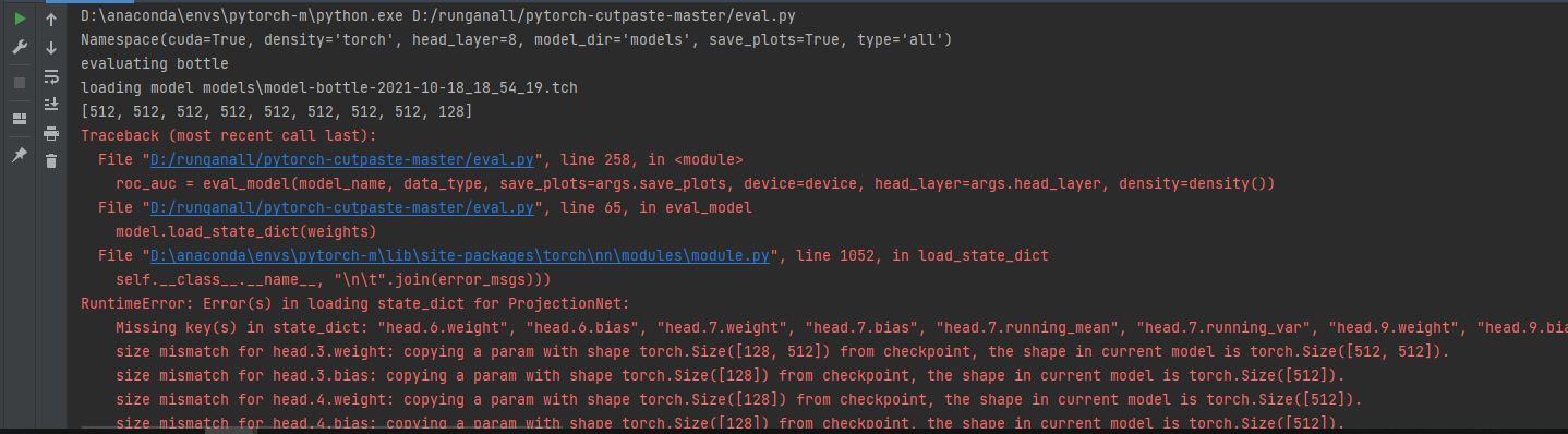 on eval --The data load · Issue #10 · Runinho/pytorch-cutpaste · GitHub
