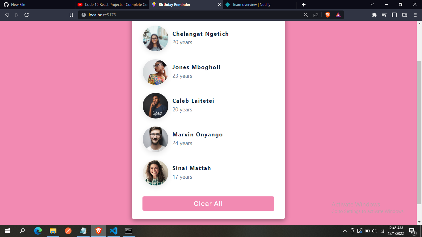 GitHub - cjephuneh/birthday-reminder