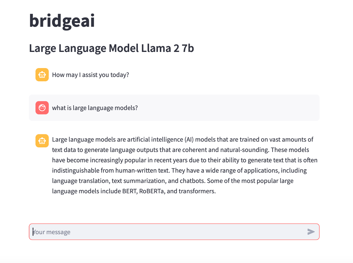 GitHub - oubbatimo/bridgeai_Large-Language-Models: Pre-Trained Llama 2 7b