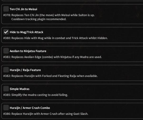 [NIN] Advanced Mode - Single Target Problems · Issue #974 · Nik-Potokar/XIVSlothCombo · GitHub