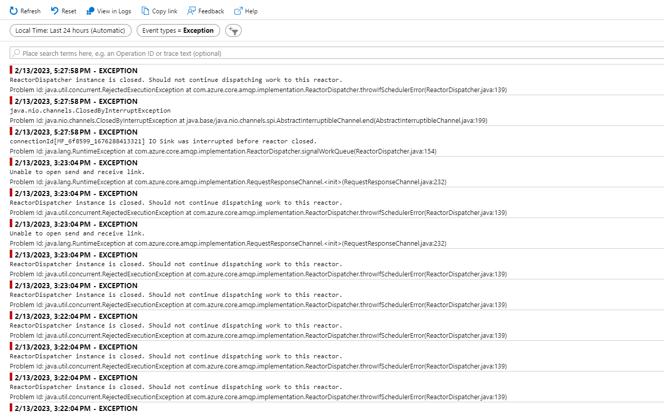 Bug Getting Reactordispatcher Instance Is Closed On A `servicebusprocessorclient` Mainly