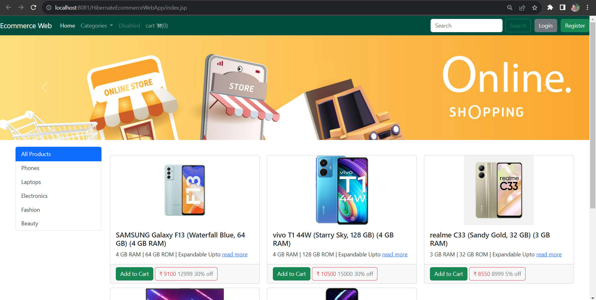 GitHub - RohitBhandare/ecommerce-webapp-hibernate-servlet
