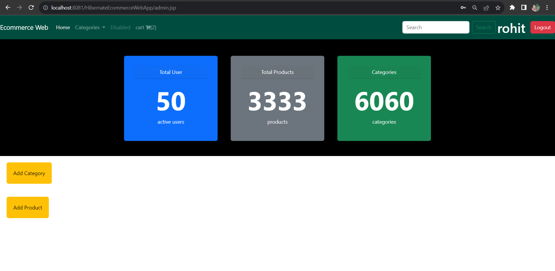 GitHub - RohitBhandare/ecommerce-webapp-hibernate-servlet