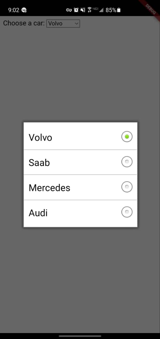 [webview_flutter/android] Text in select box selection not visible when ...