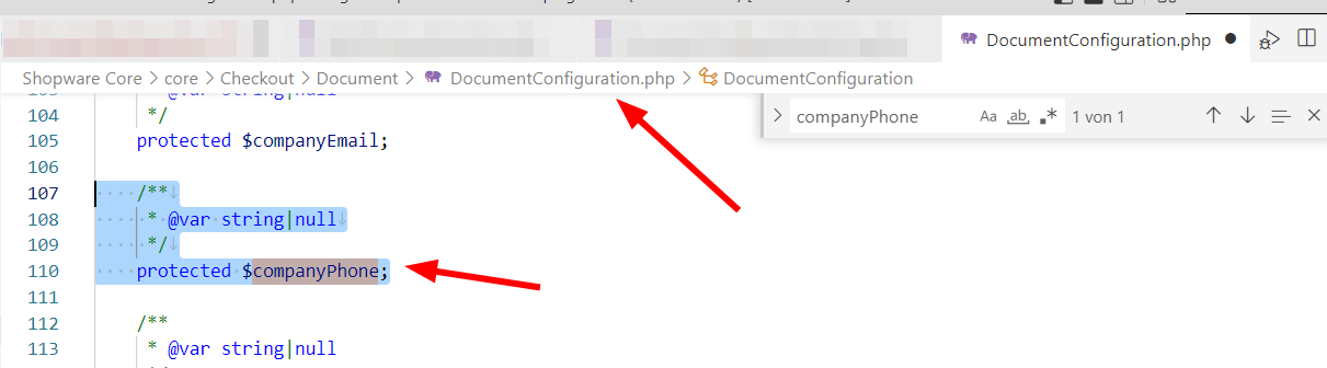 companyPhone missing in DocumentConfiguration · Issue #2672 · shopware/shopware · GitHub