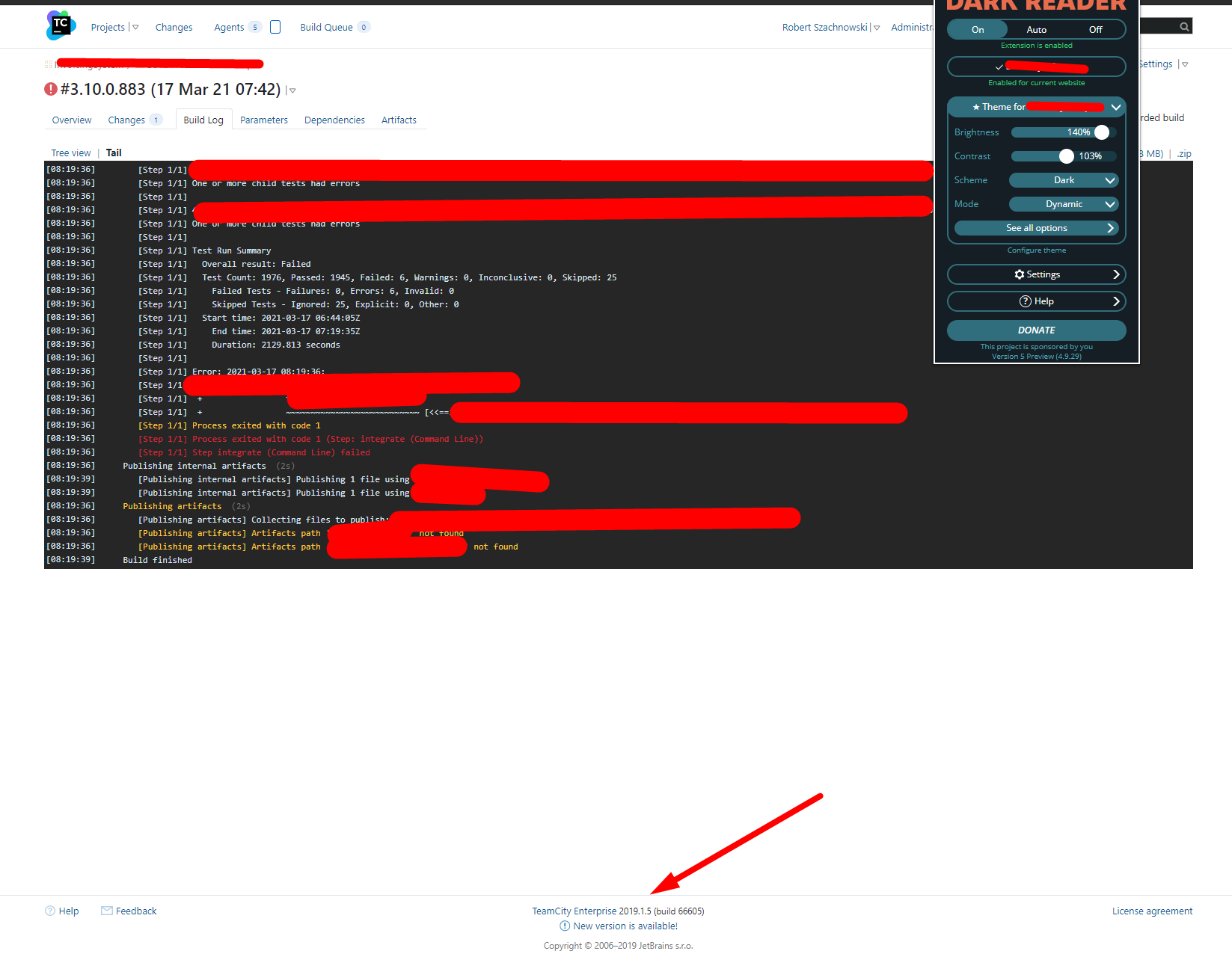 [Broken Website] teamcity site · Issue #5284 · darkreader/darkreader · GitHub