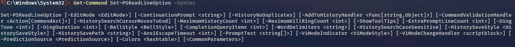 Exception in a continuation prompt context with `PredictionSource` as `HistoryAndPlugin` and ...