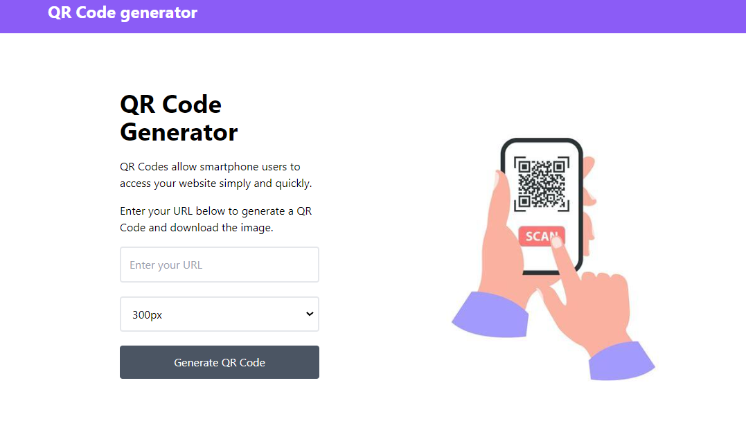 GitHub - Latteflo/QR-code-generator: small project with generate qr code npm