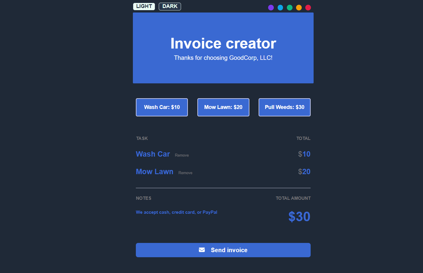 GitHub - Latteflo/Invoice-generator