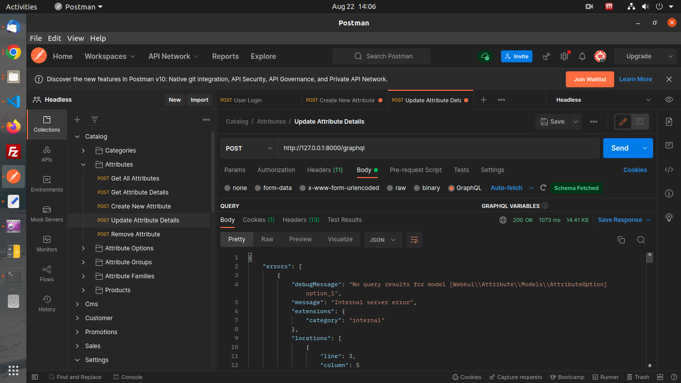 We are unable to update the Attribute Details via API. · Issue #66 ...