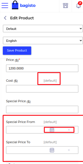 Mobile View Product Special Price Default Text And Calendar Icon Ui Issue · Issue 6814