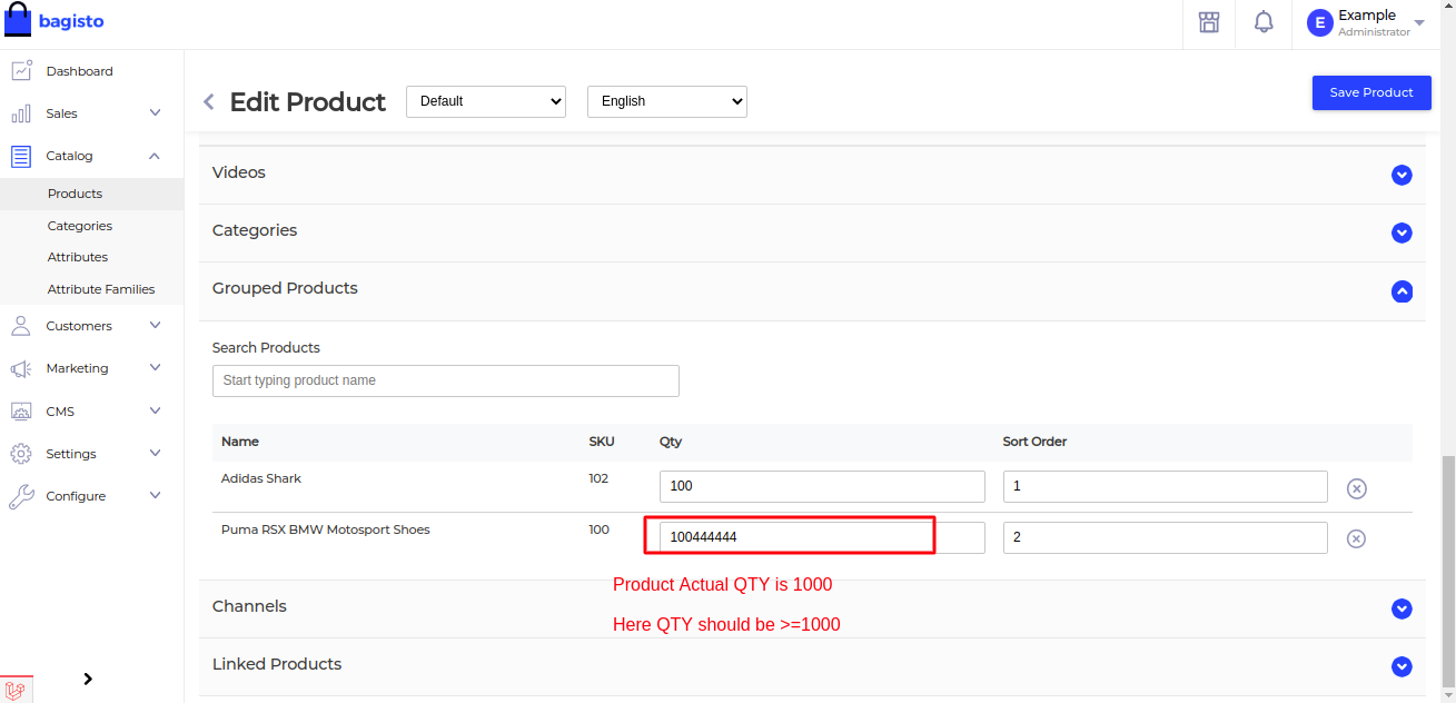 QTY check should be applied on the simple product which are added in Group Product. · Issue ...