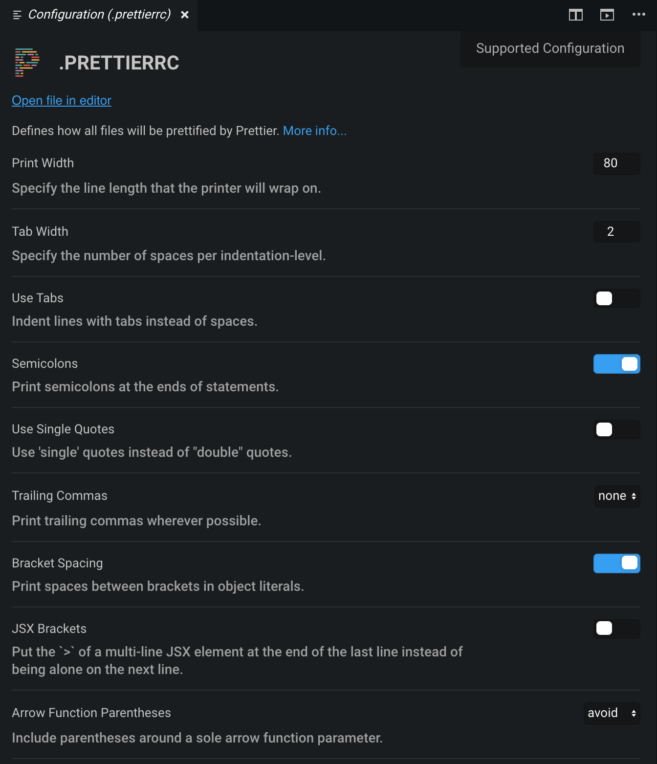 Config support · Issue #25 · prettier/prettier-browser-extension · GitHub