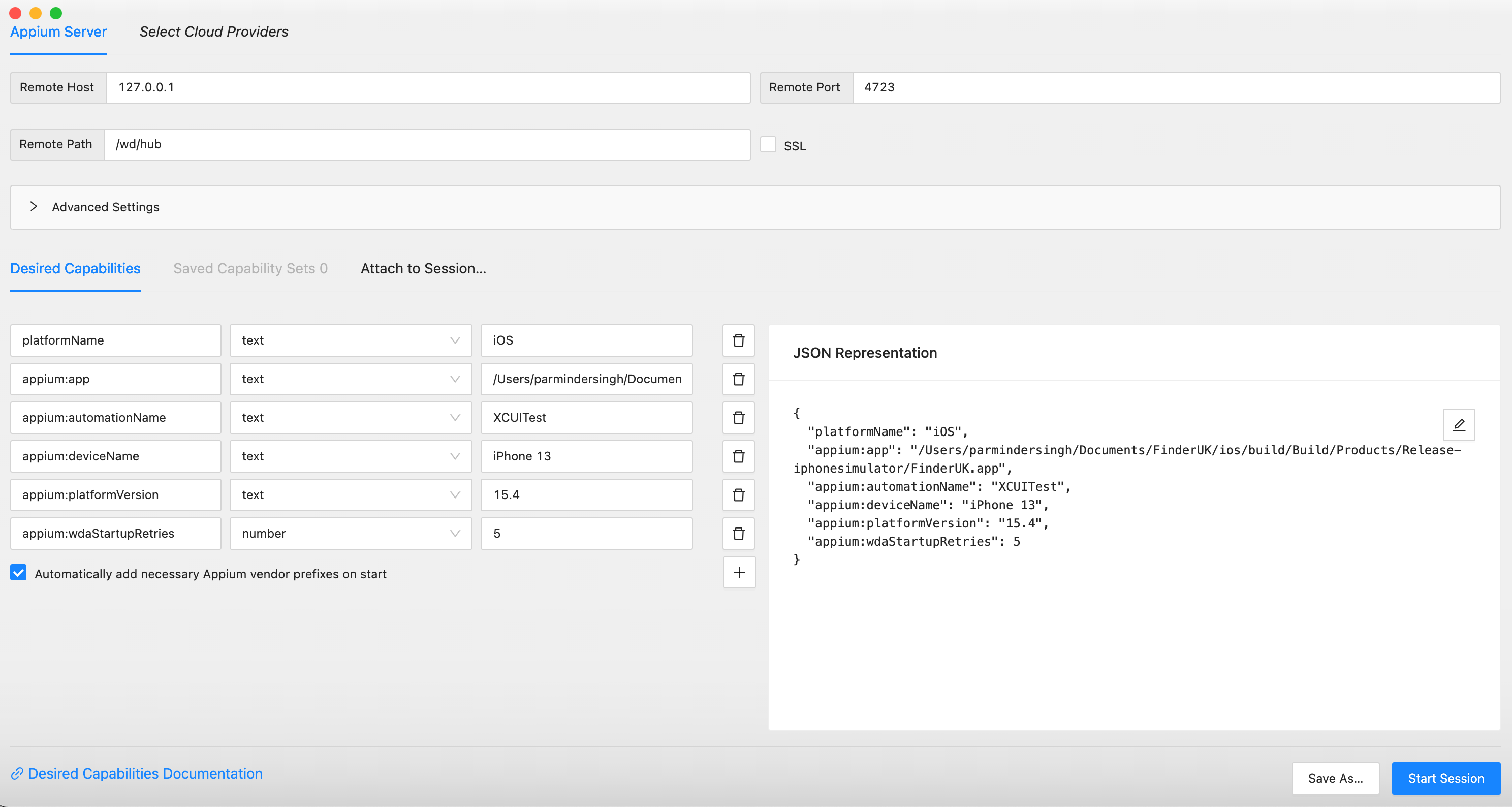 iOS connect ECONNREFUSED 127.0.0.1:8100 · Issue #16846 · appium/appium ...