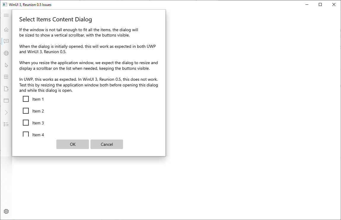 [WinUI3 Reunion 0.5] Window Resizing Not Handled on Flyouts and Content Dialogs · Issue #4831 ...