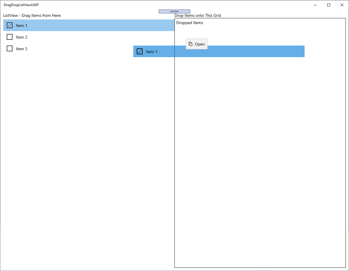 Unable to drop items from ListView onto Grid in WinUI3 Desktop · Issue #2782 · microsoft ...