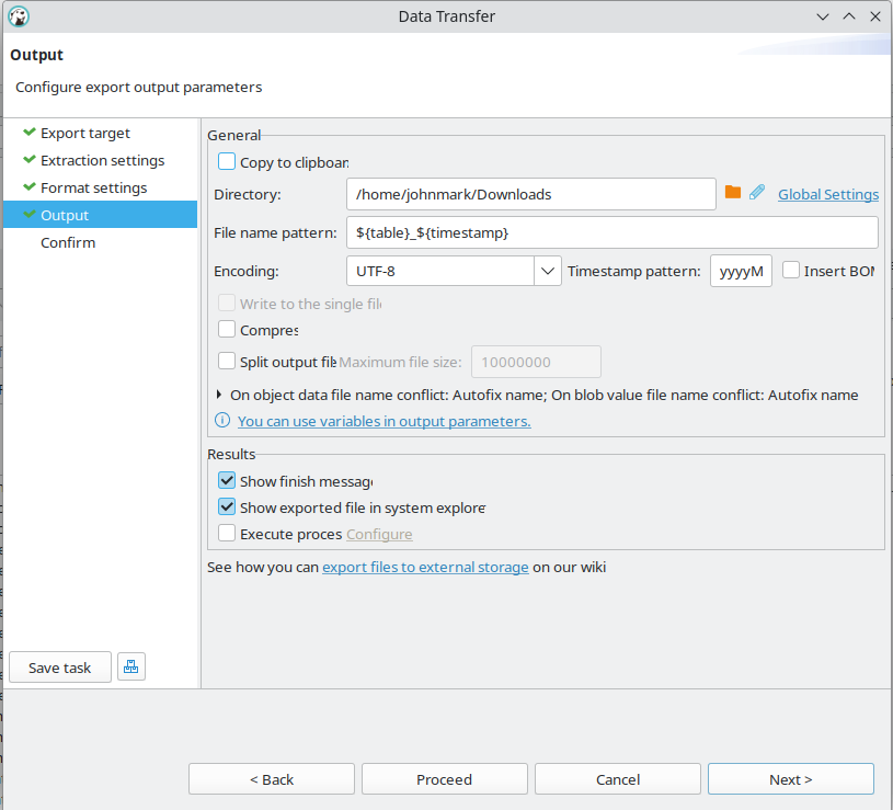 Export from query to CSV fails with tasks error · Issue #19777 · dbeaver/dbeaver · GitHub