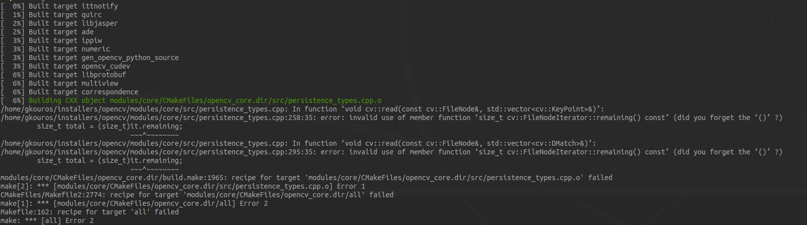 build error with opencv3.4+cuda9.2 · Issue #334 · introlab/rtabmap · GitHub