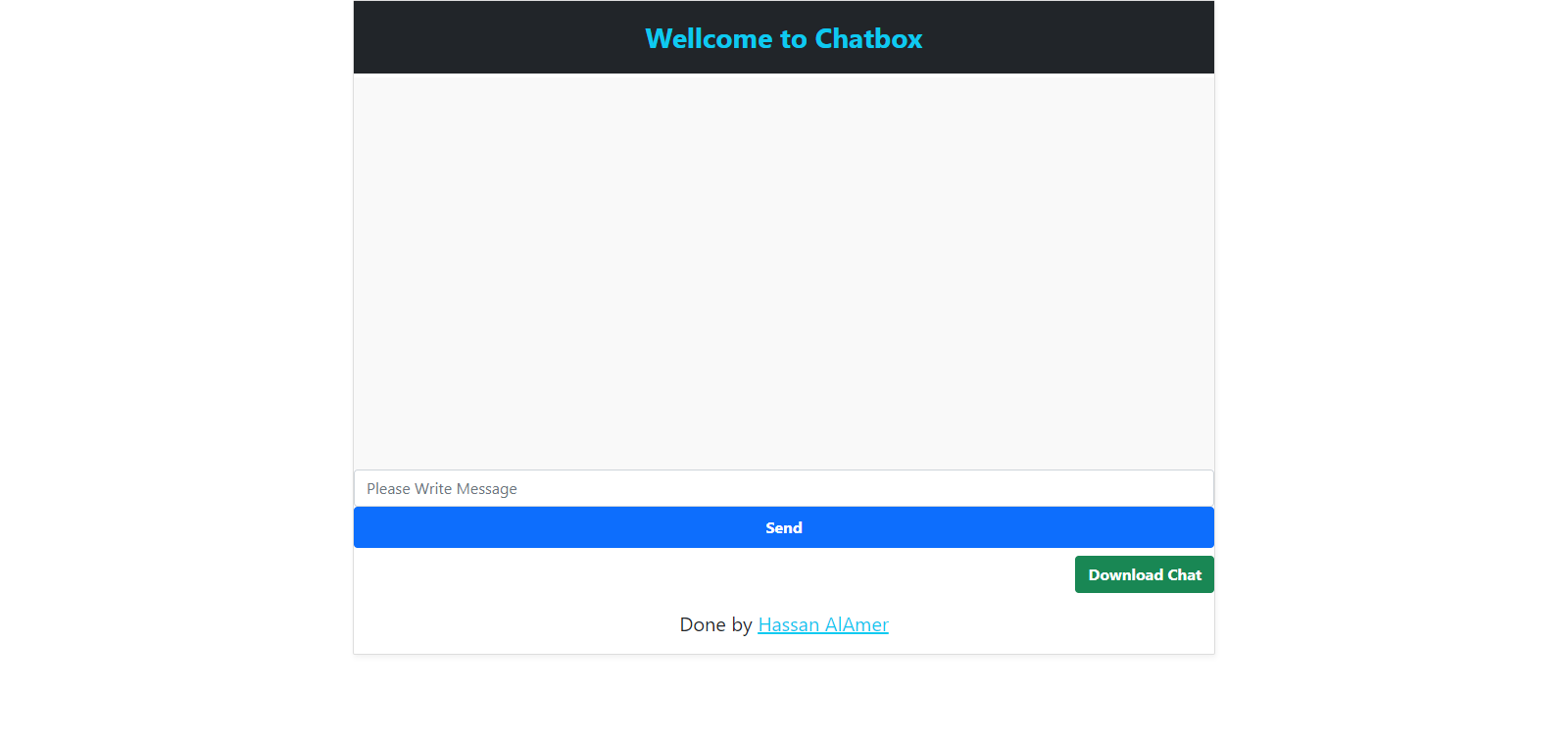 GitHub - Hassan-AlAmer/Chatbox: MERN Project Chatbox