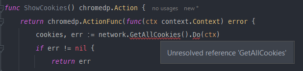 Retrieve List Of All Cookies · Issue #1025 · chromedp/chromedp · GitHub