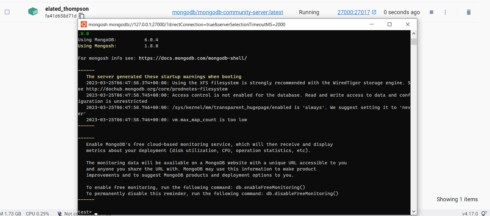 docker.errors.NotFound: 404 Client Error when launching MongoDB on ...