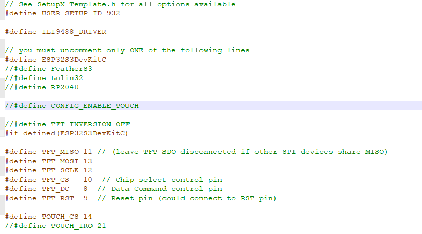 YAI with ILI9488. I could use a little direction. · Bodmer TFT_eSPI · Discussion #2769 · GitHub