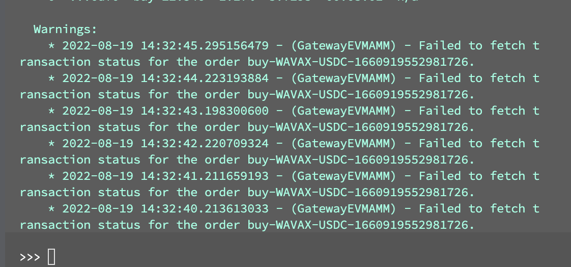 XEMM - Failed to fetch transaction status for buy order · Issue #5606 · hummingbot/hummingbot ...