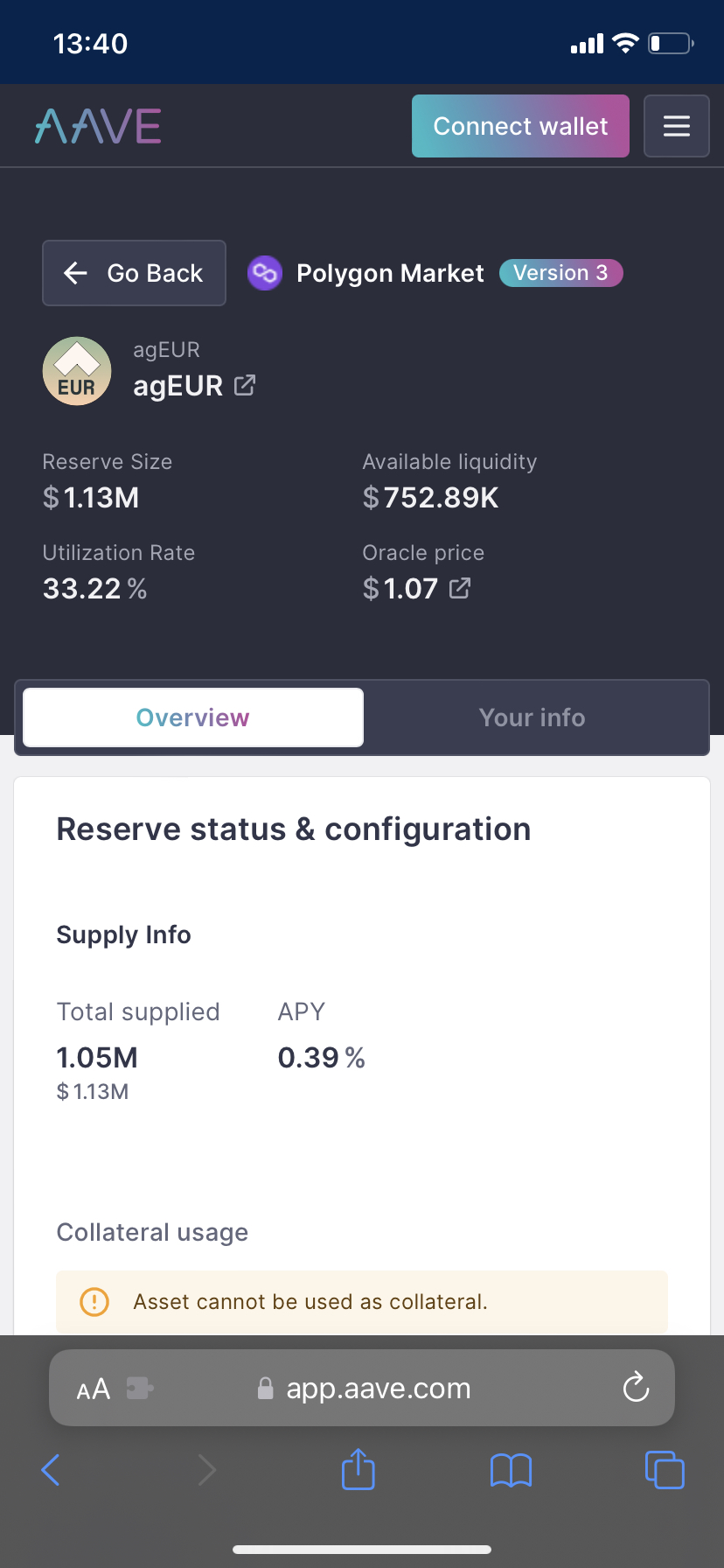mobile small resolution UI glitches · Issue #703 · aave/interface · GitHub