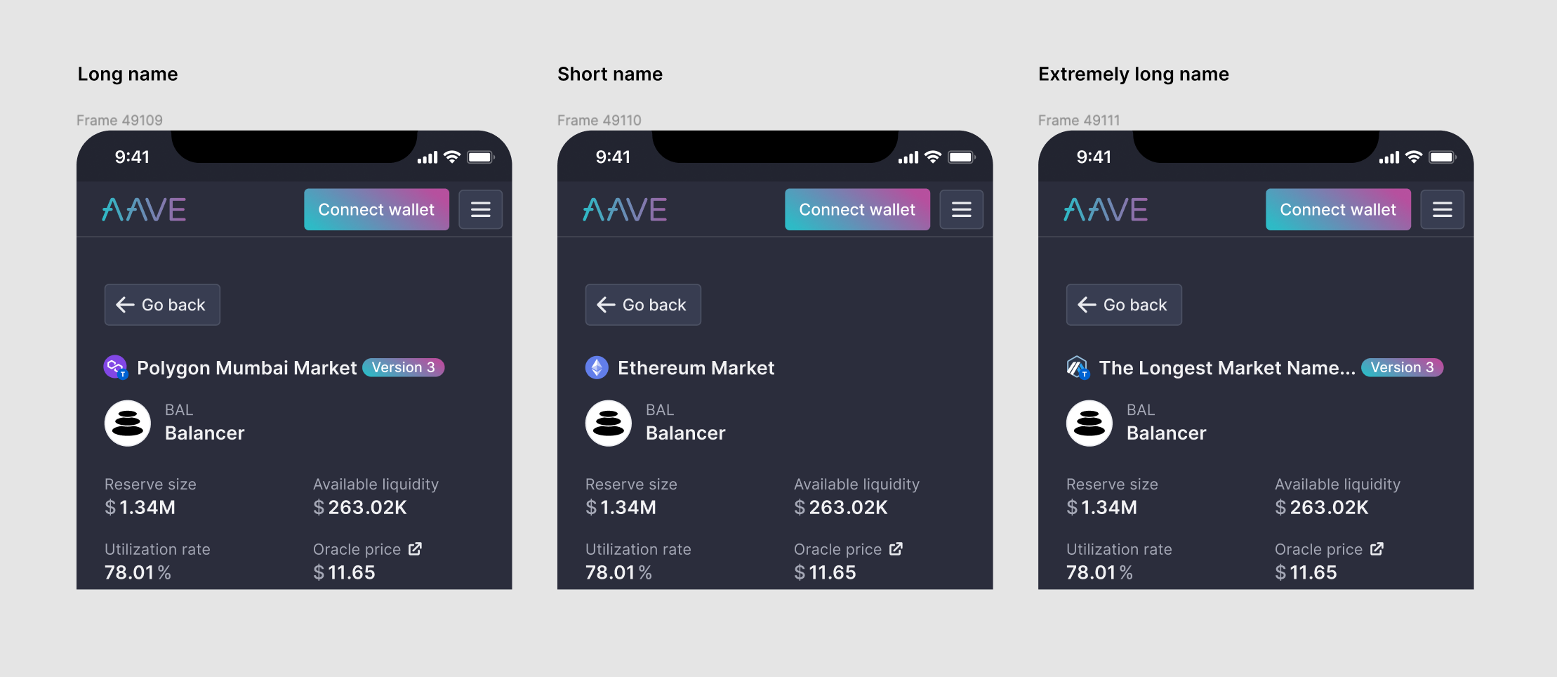 mobile small resolution UI glitches · Issue #703 · aave/interface · GitHub