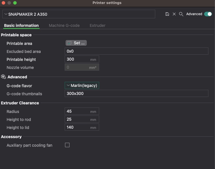 Add Snapmaker 2.0 Printer Profile · Issue #155 · SoftFever/OrcaSlicer · GitHub