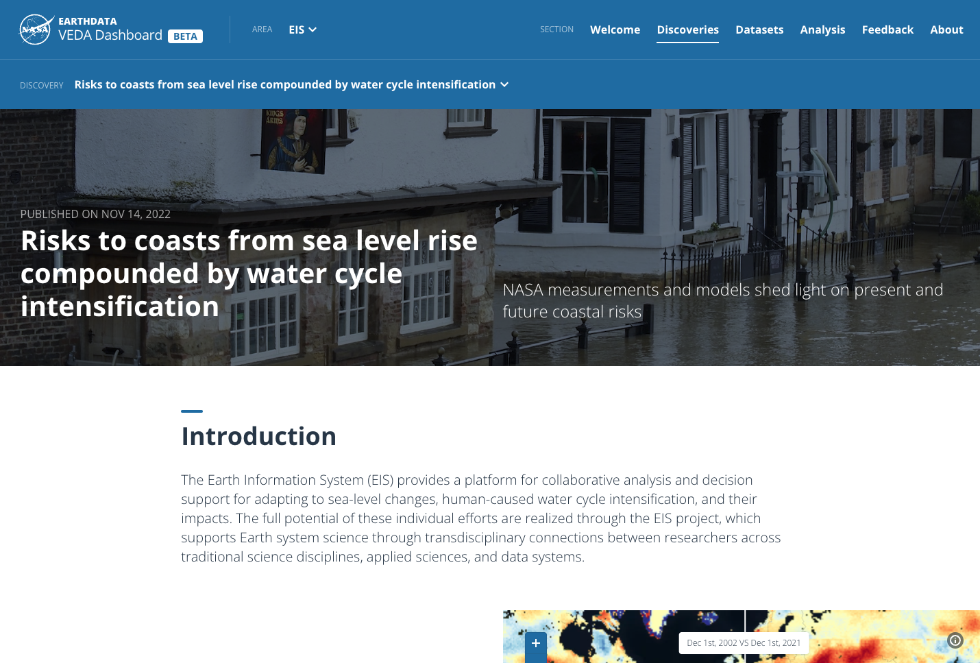 VEDA Dashboard Welcome Page Experience · Issue #338 · NASA-IMPACT/veda-ui · GitHub