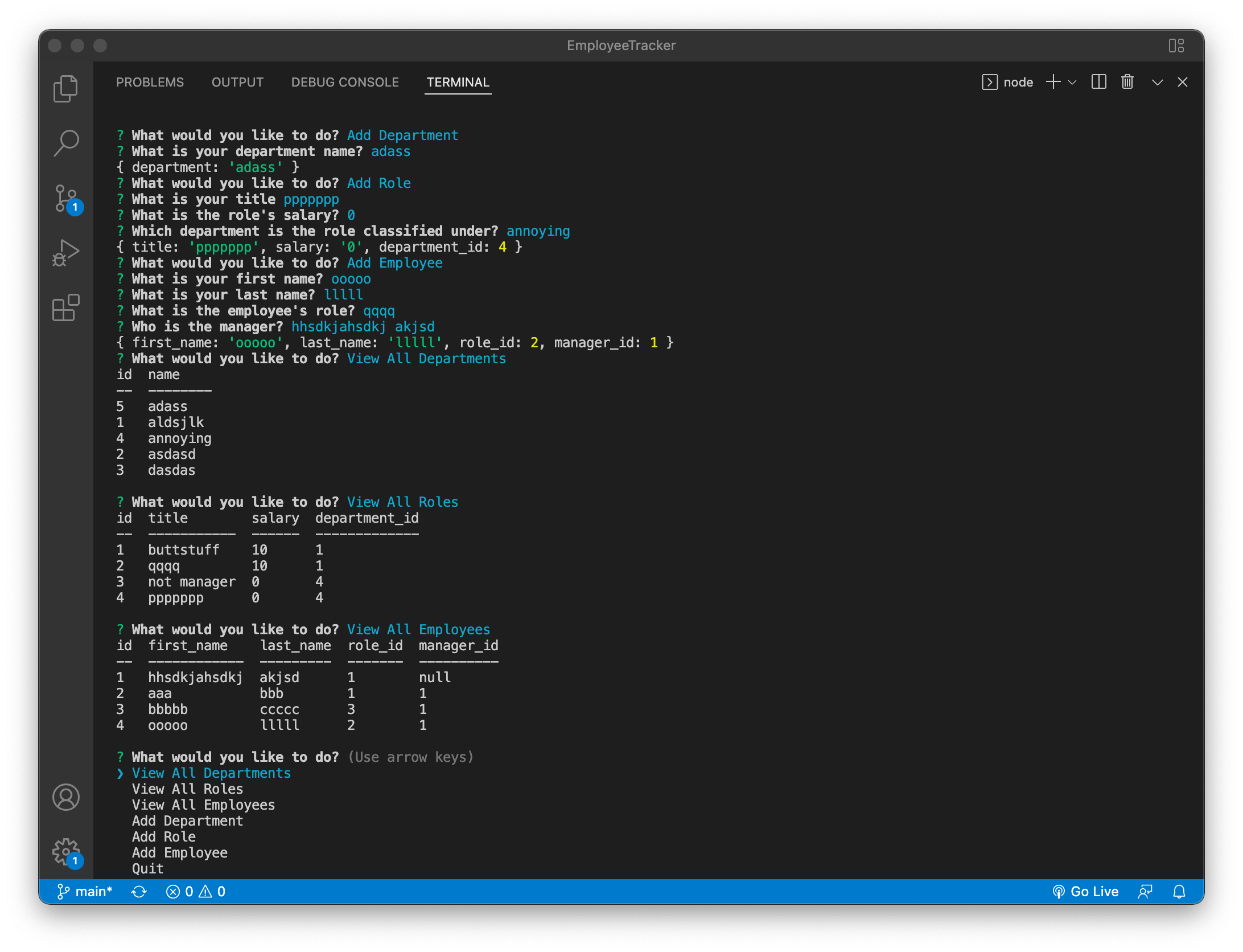 GitHub - aalanz51/EmployeeTracker