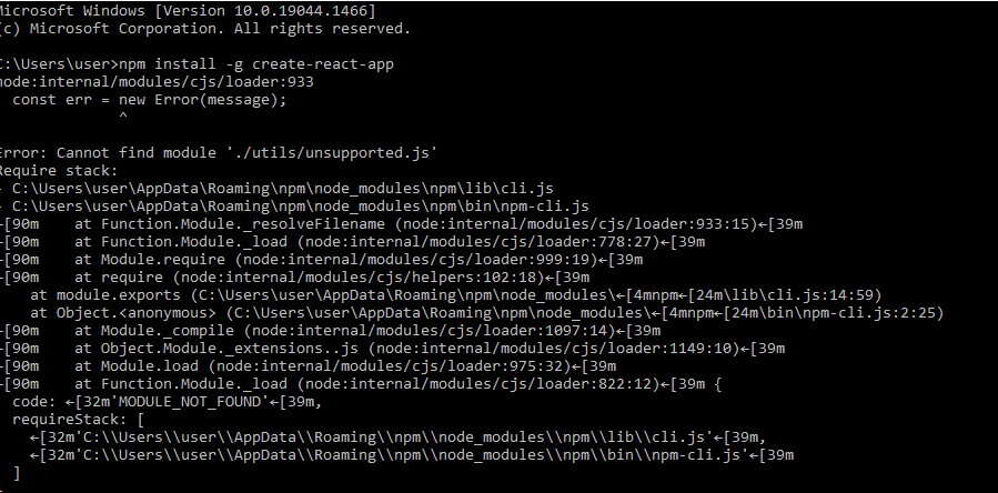 Create-React-App installation problems · Issue #12037 · facebook/create ...