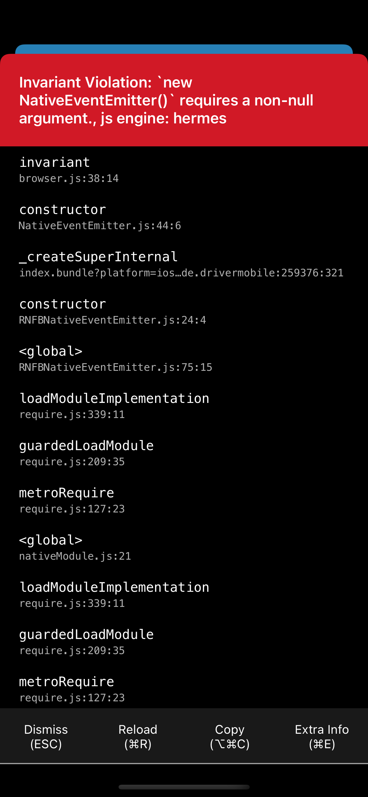 Invariant Violation: new NativeEventEmitter() requires a non-null argument · Issue #482 ...