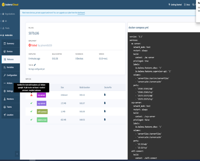 balena release fail [BUG] · Issue #178 · AlexProgrammerDE/balena-minecraft-server · GitHub
