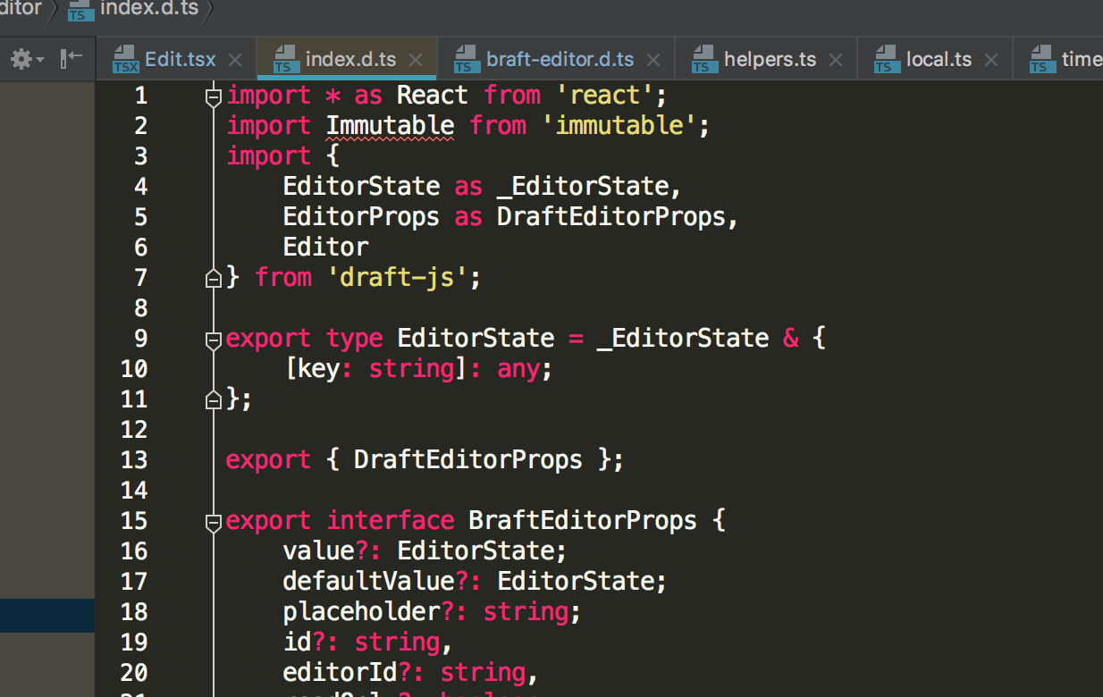 d.ts 编译报错 Module '"immutable"' has no default export. · Issue #393 · margox/braft-editor · GitHub