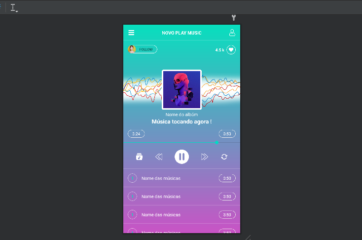 GitHub - WesleyVilaNova/ComponentesDeLayout_PlayMusic: Trabalhando com ...