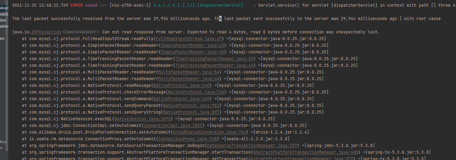 Seata的调用使得出错 · Issue 4154 · Apacheincubator Seata · Github