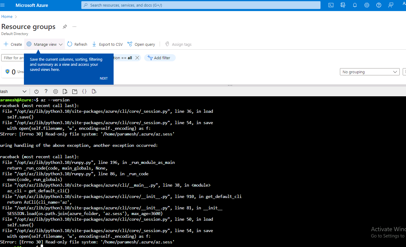 Run is failing while performing the task - Deploy a Docker container image to Container Registry ...
