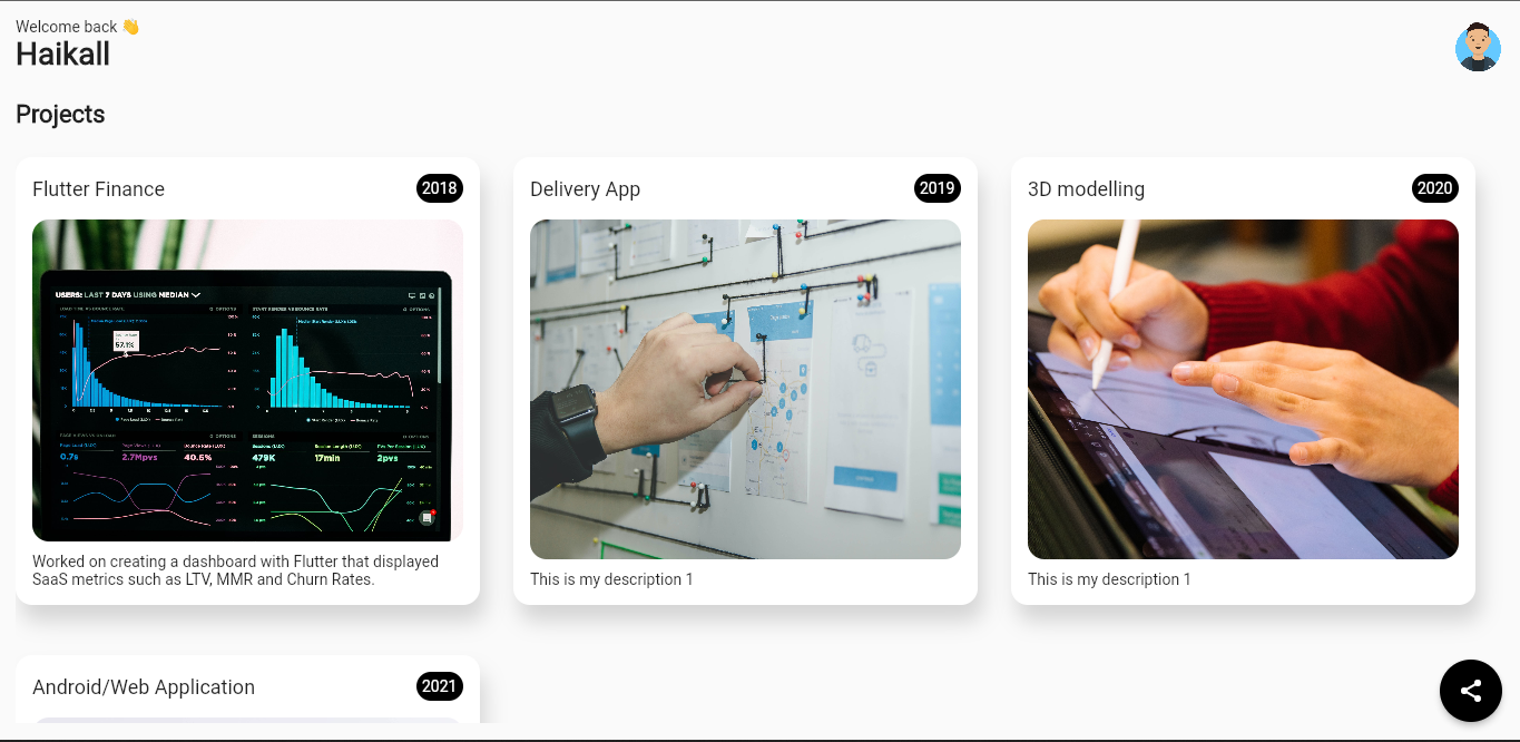 GitHub - haikallfiqih/flutterportfolio: Flutter portfolio template