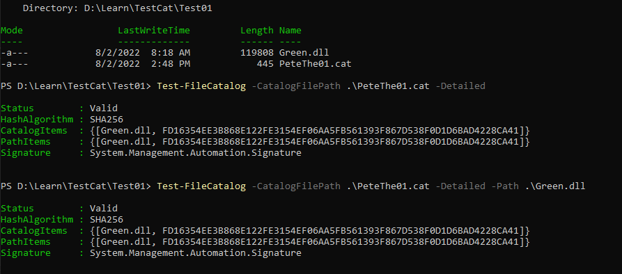 Test Filecatalog Fails To Validate A Single File When The Catalog Contains Two Files · Issue